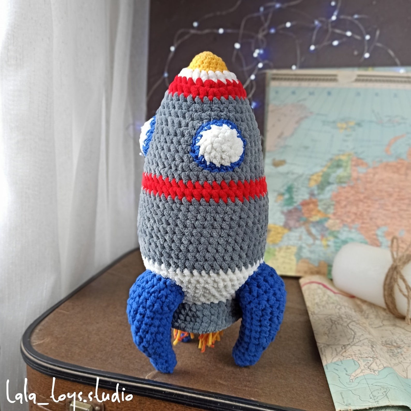 Soft Toy Crochet Rocket Amigurumi Space Rocket Waldorf Toy - Etsy
