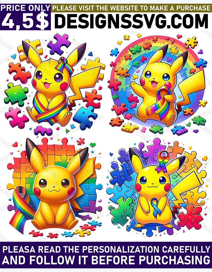 8 Anime Autism Cartoon Png Bundle, Autism Awareness Png, Awareness Png ...