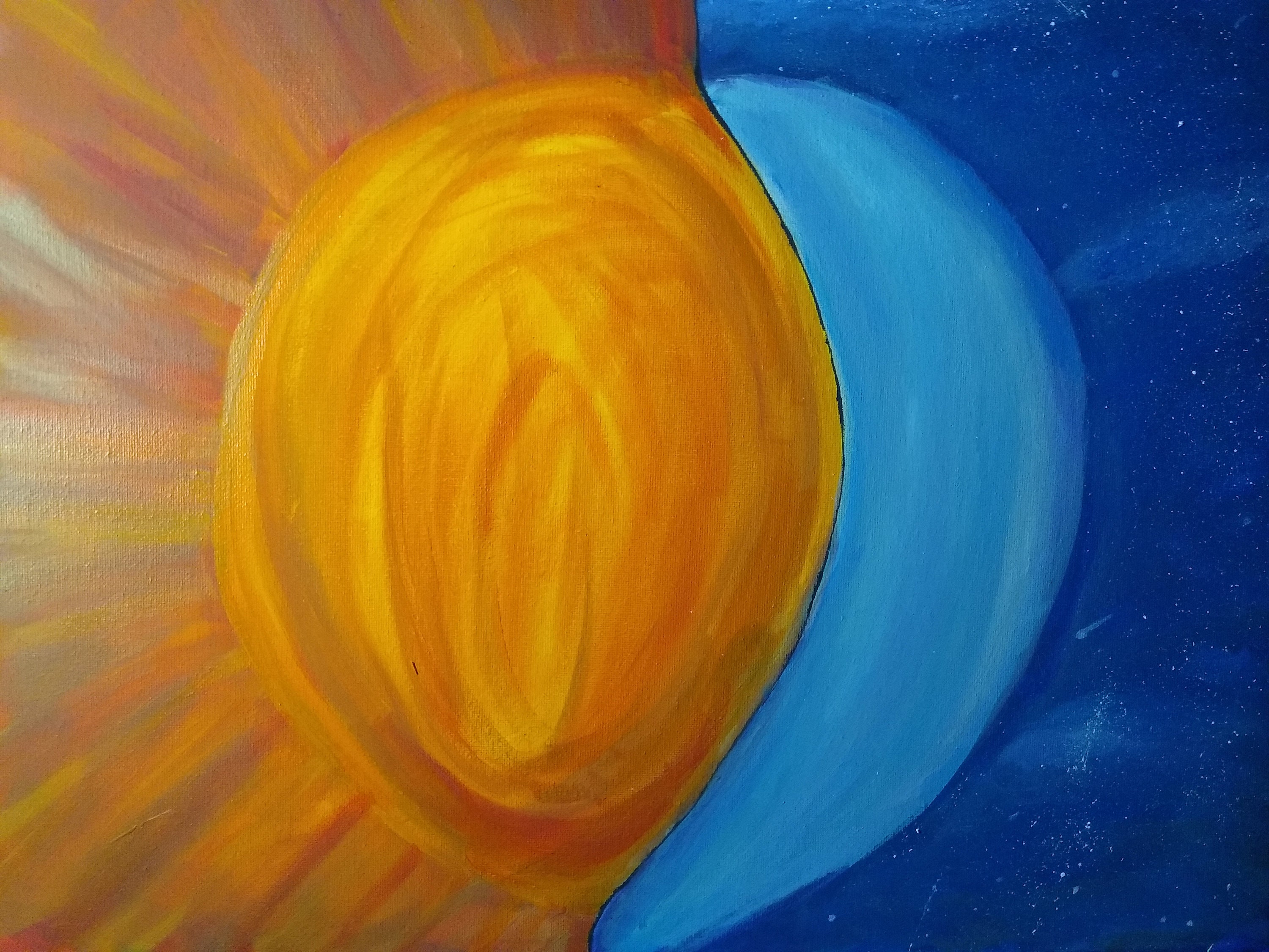 Sun Moon Painting - Etsy