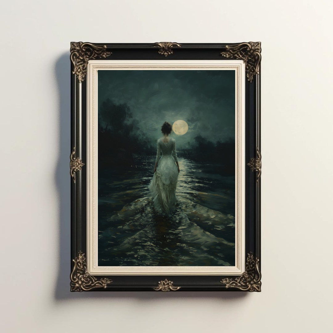 Woman in the Lake, Lake Painting, Gothic Victorian, Victorian Goth ...