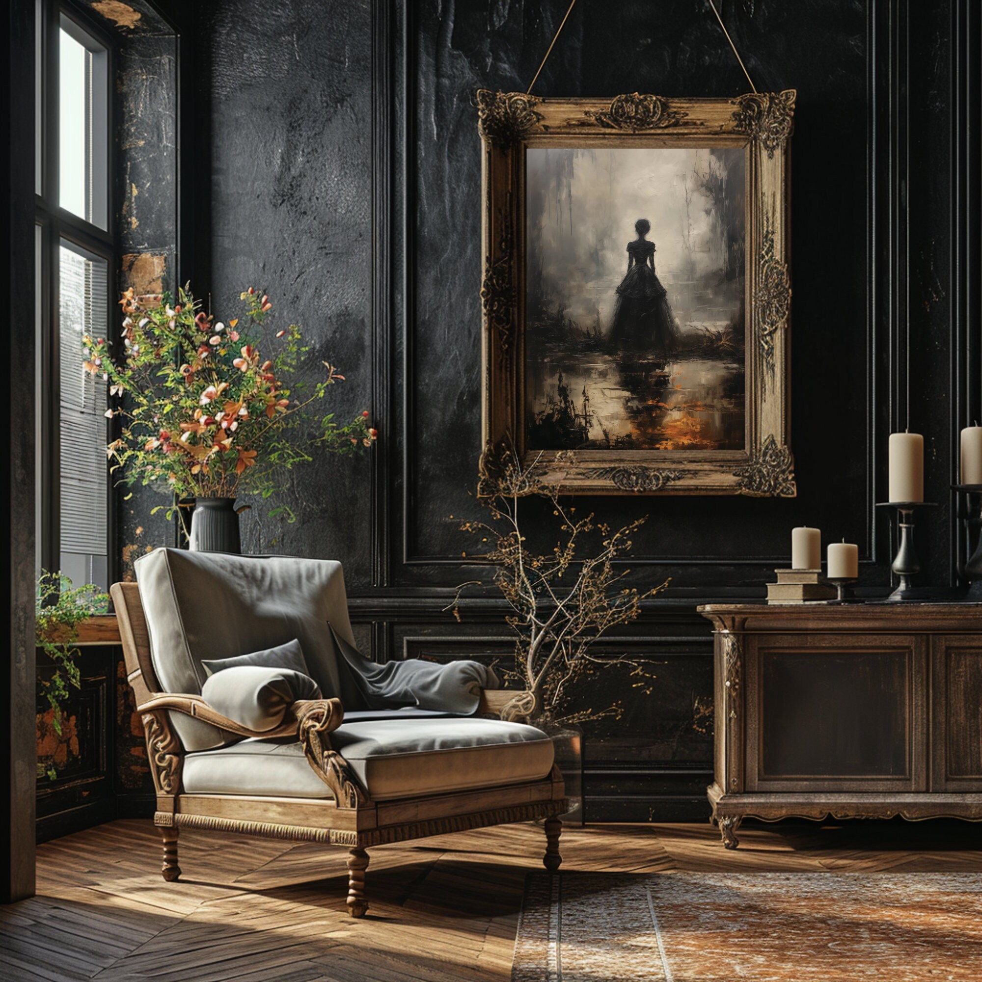 Victorian Woman in the Swamp, Victorian Giclée, Gothic Victorian ...