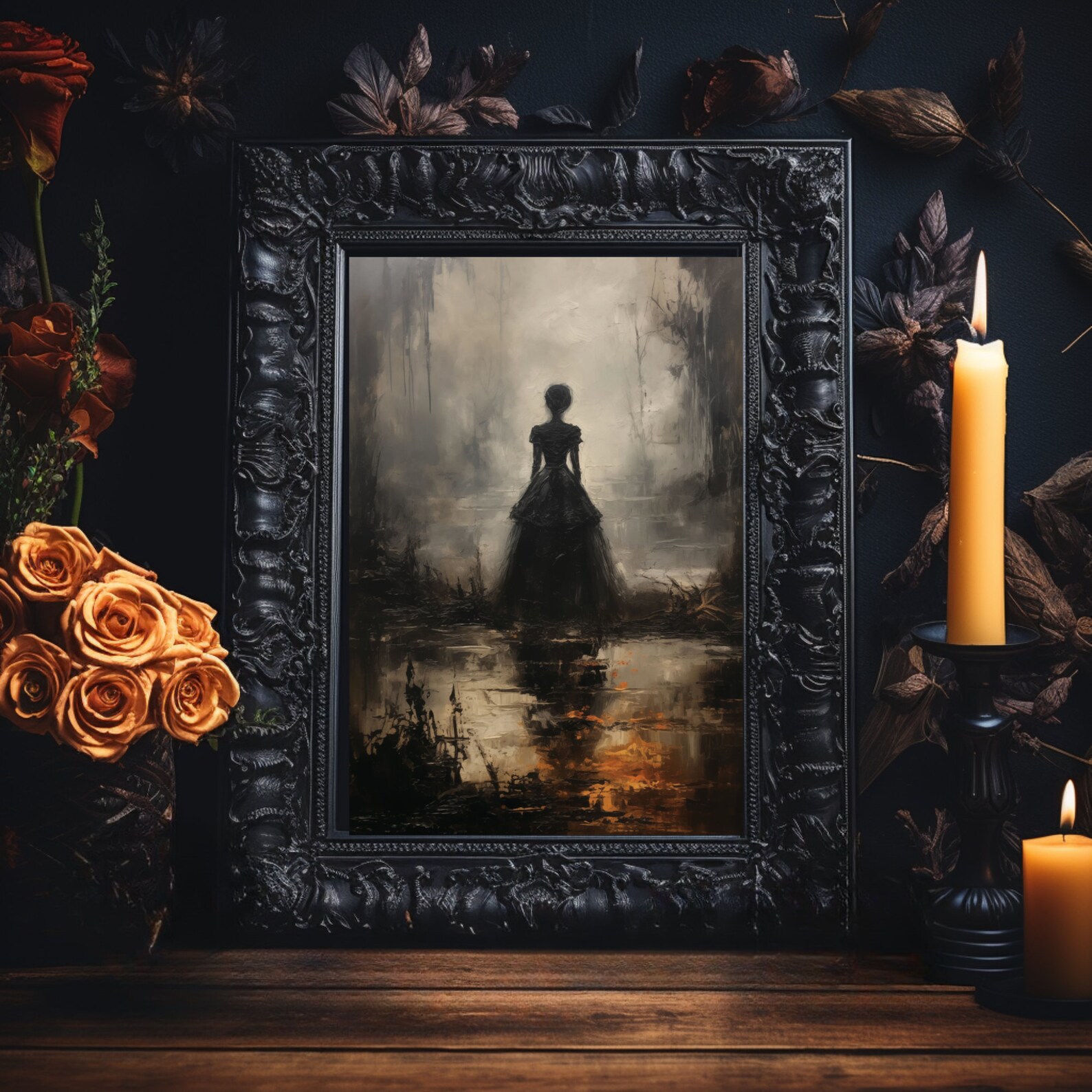 Victorian Woman in the Swamp, Victorian Giclée, Gothic Victorian ...