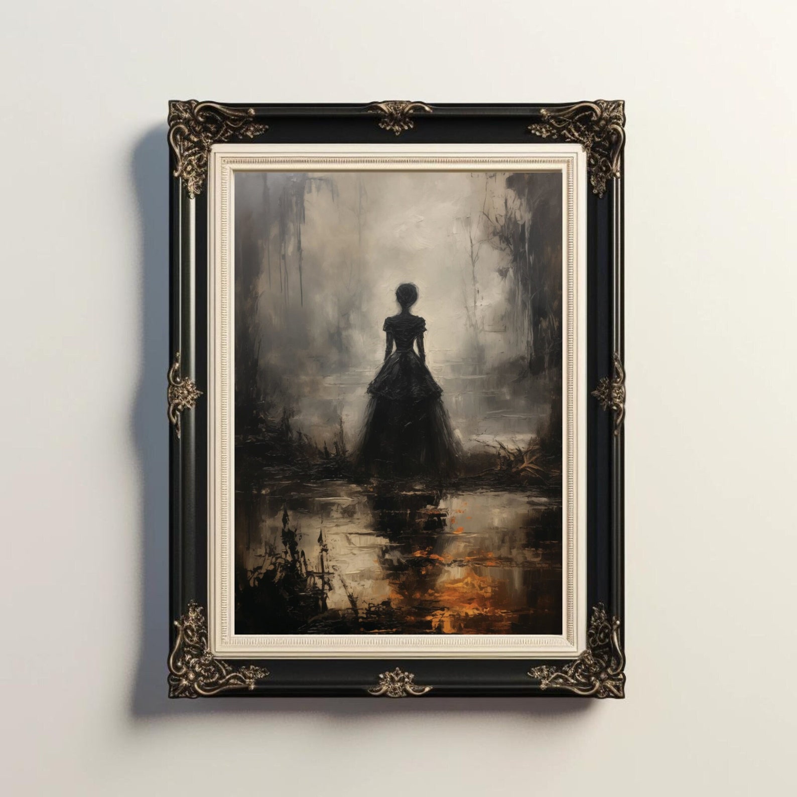 Victorian Woman in the Swamp, Victorian Giclée, Gothic Victorian ...