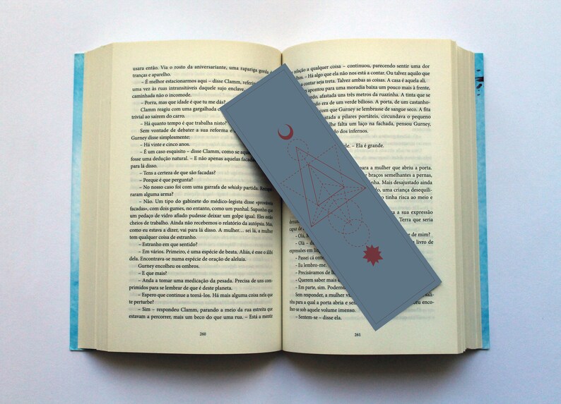 Minimal Geometric Illustrated Bookmarks Set of 6 Printable - Etsy