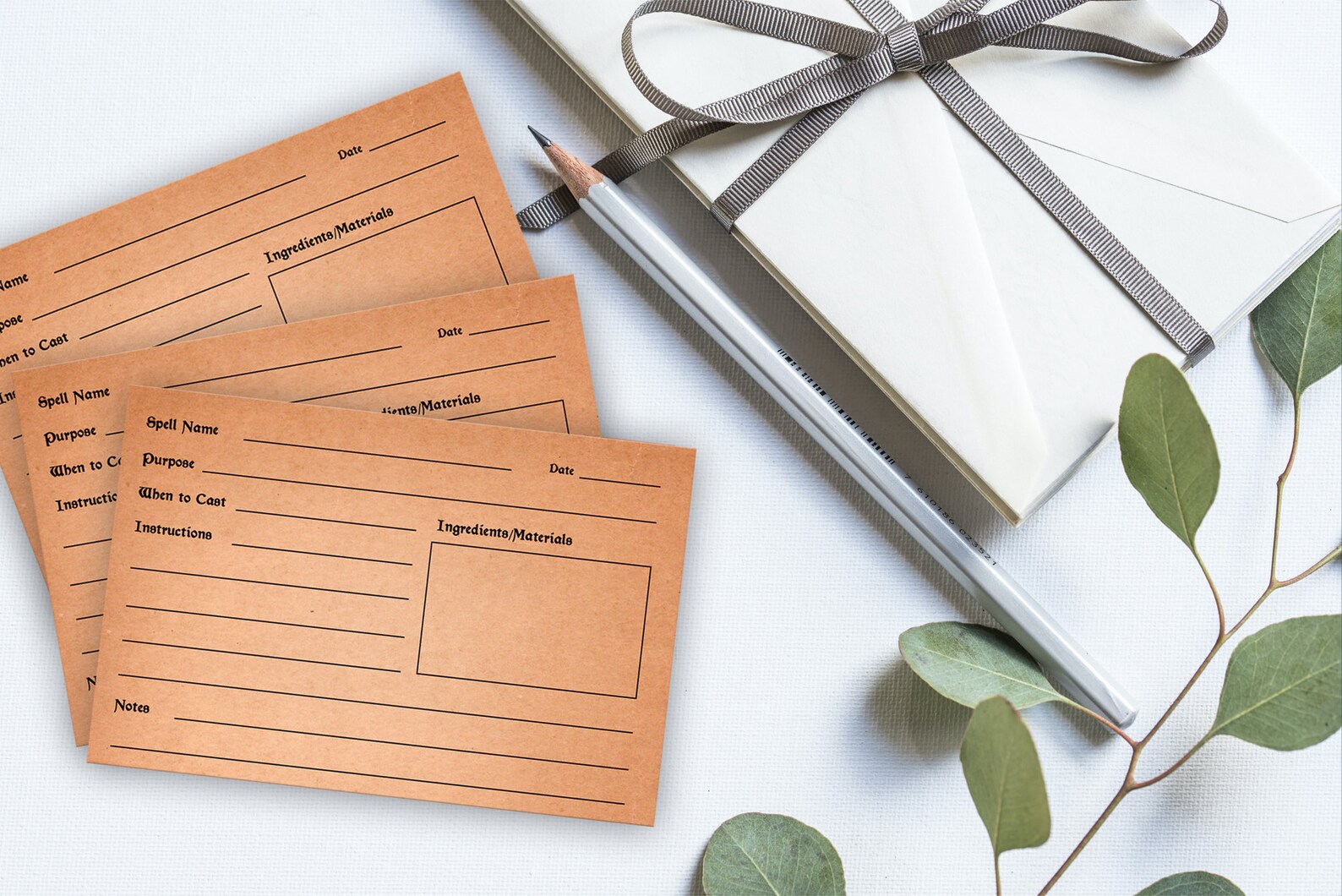 Spell Cards Printable PDF - Instant Download - Witch Spell Cards - Etsy