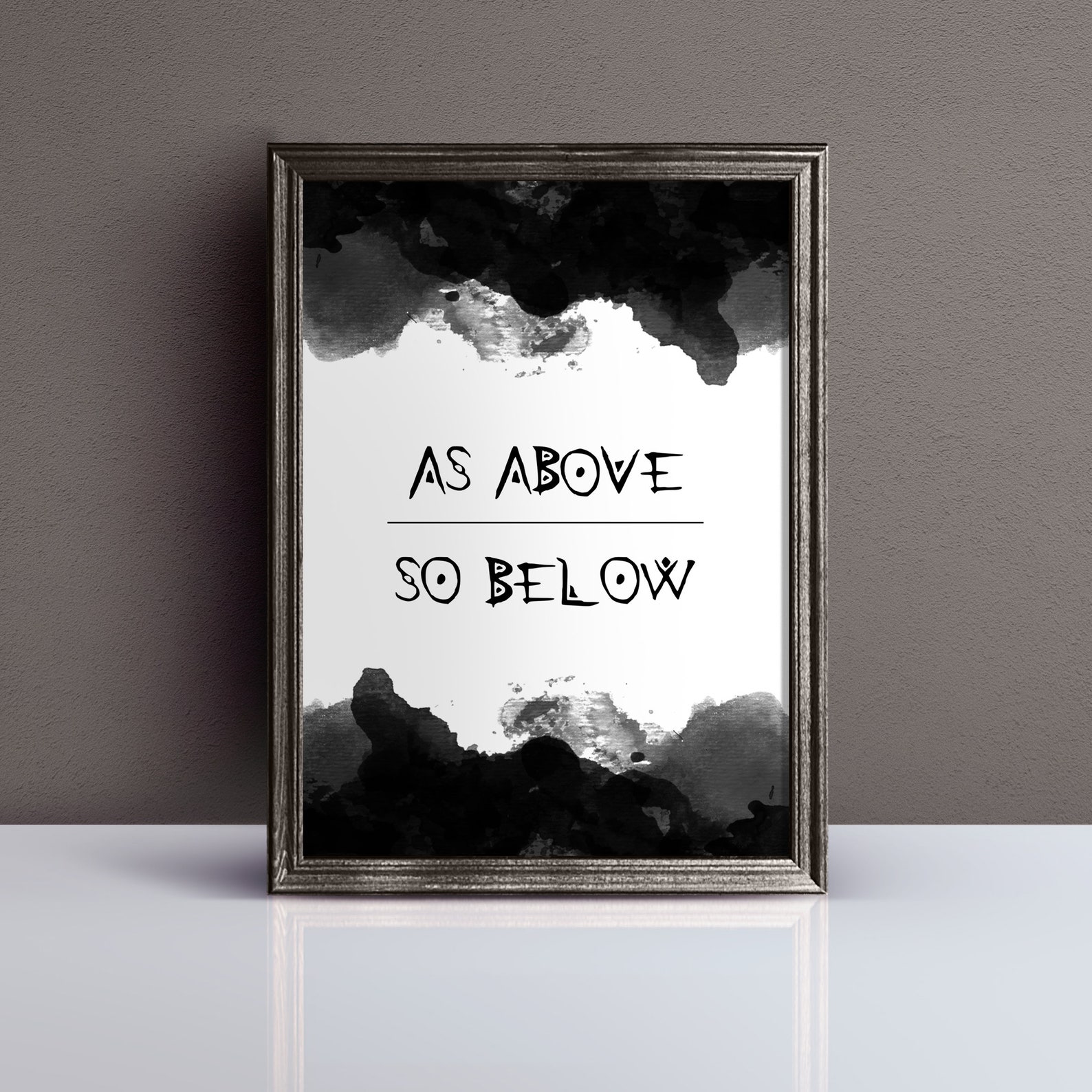 As Above so Below Wiccan Home Decor Sacred Geometry Art - Etsy