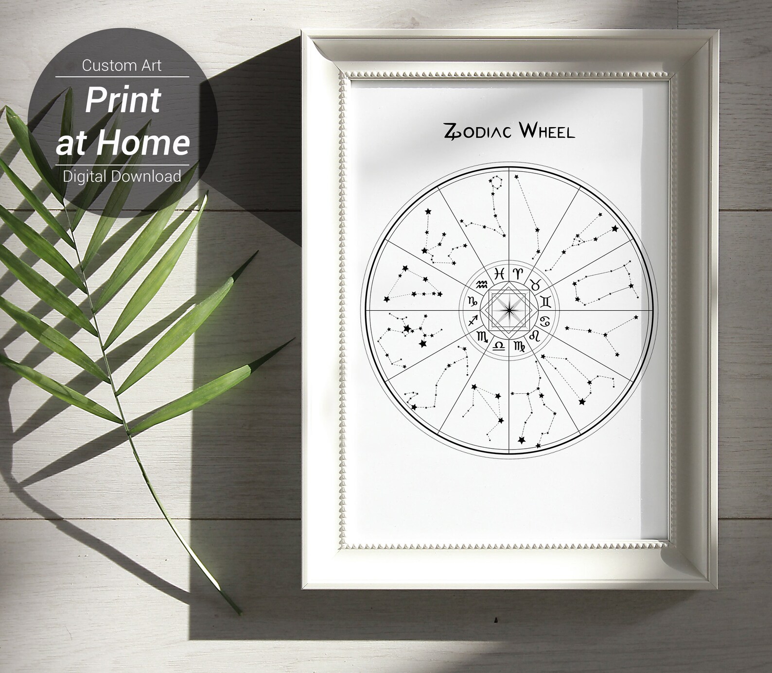 Zodiac Printable Art | Zodiac Wall Art | Zodiac Home Decor | Witch ...