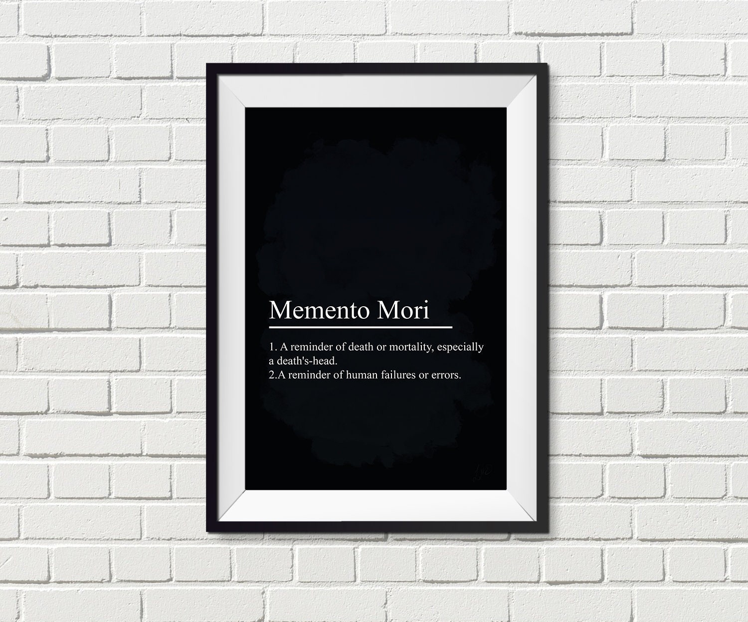 Memento Mori Definition Print Over Acrylic Painting Texture - Etsy