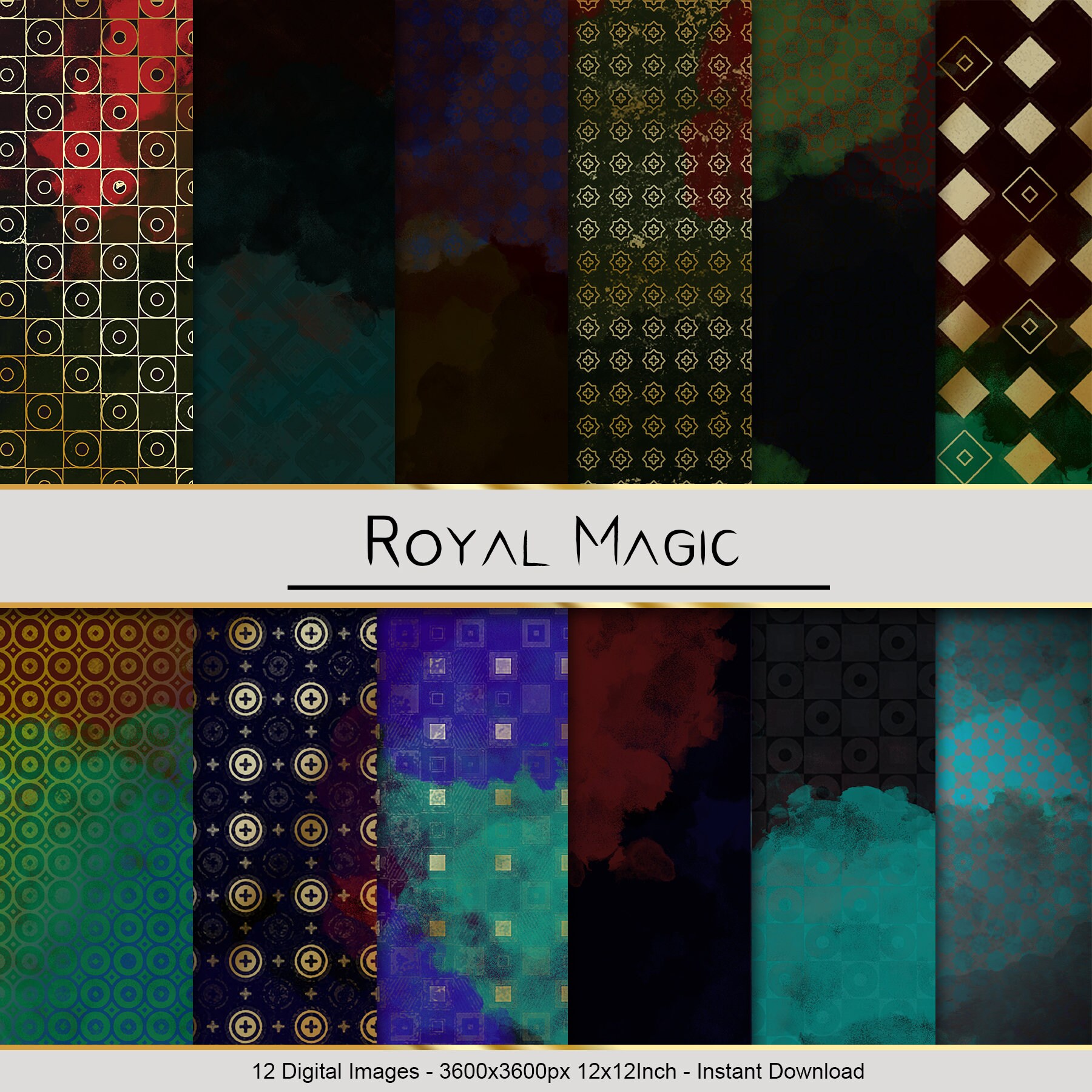 Magic Digital Paper | Fantasy Papers | Digital Paper Pack | Digital ...