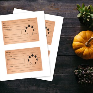 Witch Spell Cards | Print Spell Cards | Wicca Spell Cards | Book of ...