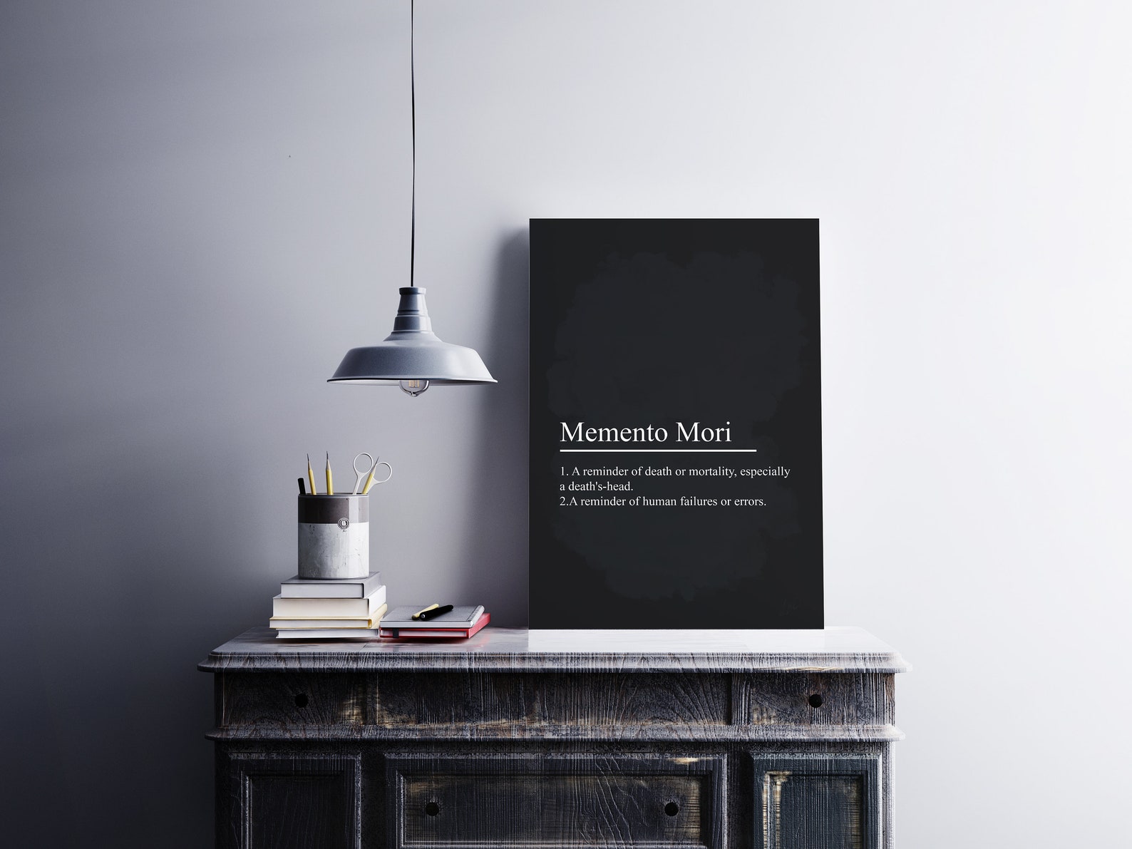 Memento Mori Definition Print Over Acrylic Painting Texture - Etsy