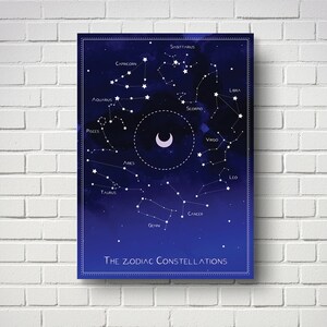 Stars Printable Art Zodiac Printable Art Astrology Printable Astrology ...