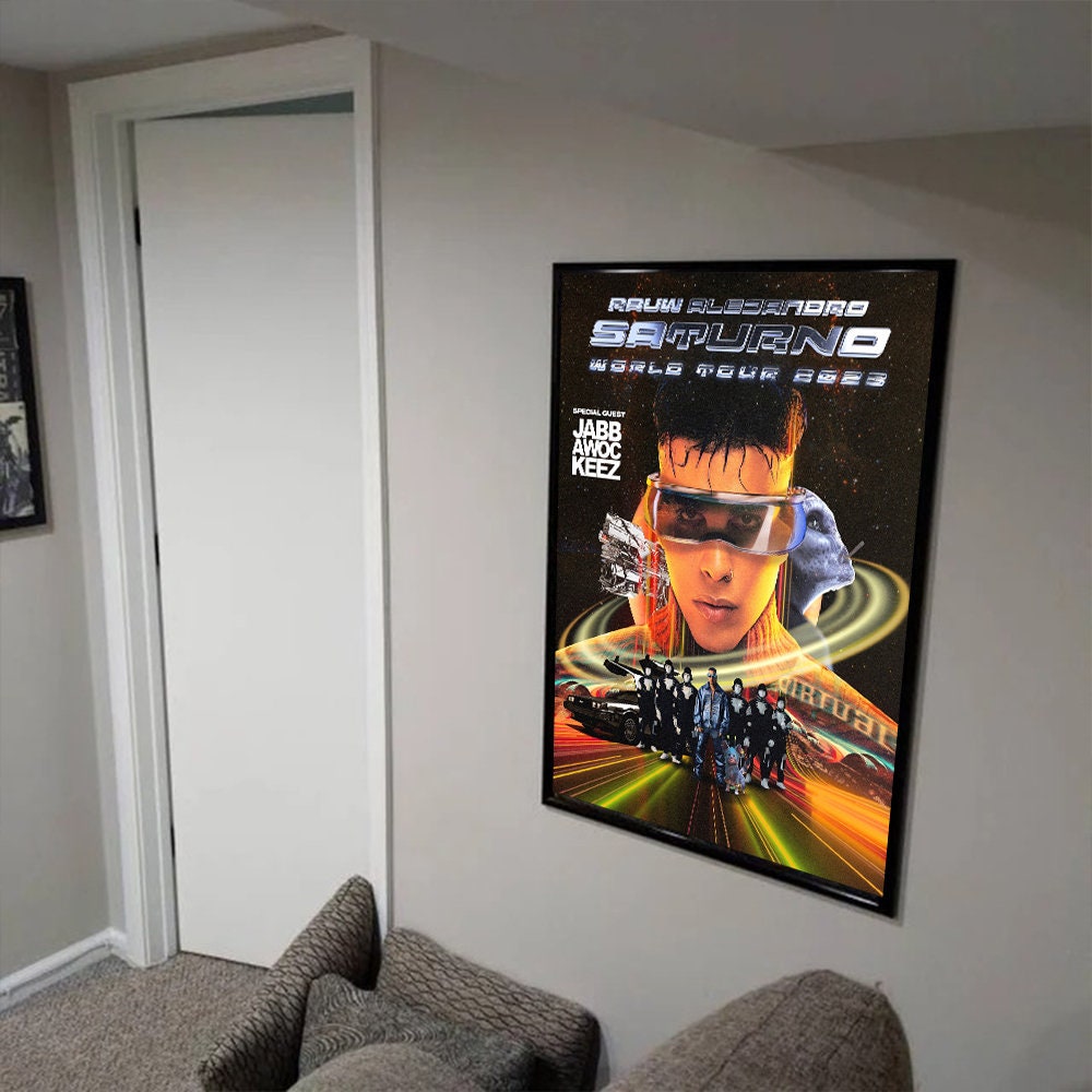 Rauw Alejandro Saturno World Tour 2023 Poster Starting at $9.95 By Kim ...