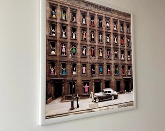 Girls in Window Poster - Etsy