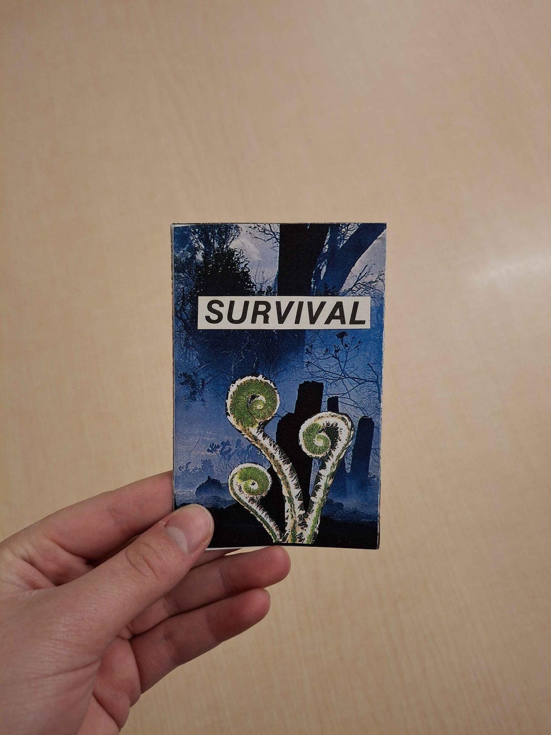 Survival | Analog Collage Mini Zine | Cut and Paste Collage Zine - Etsy