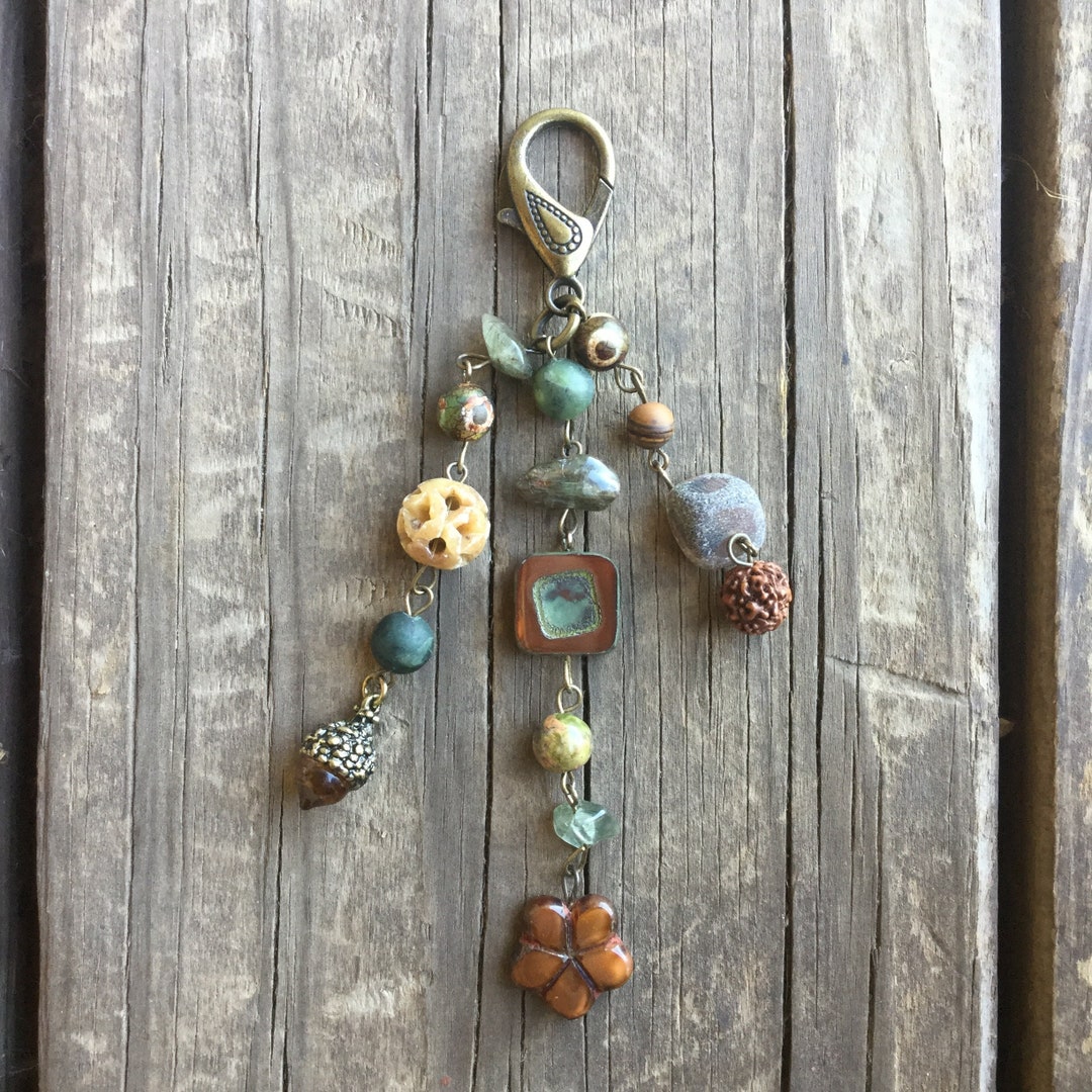 Woodland Forest Clutter Keychain - Etsy