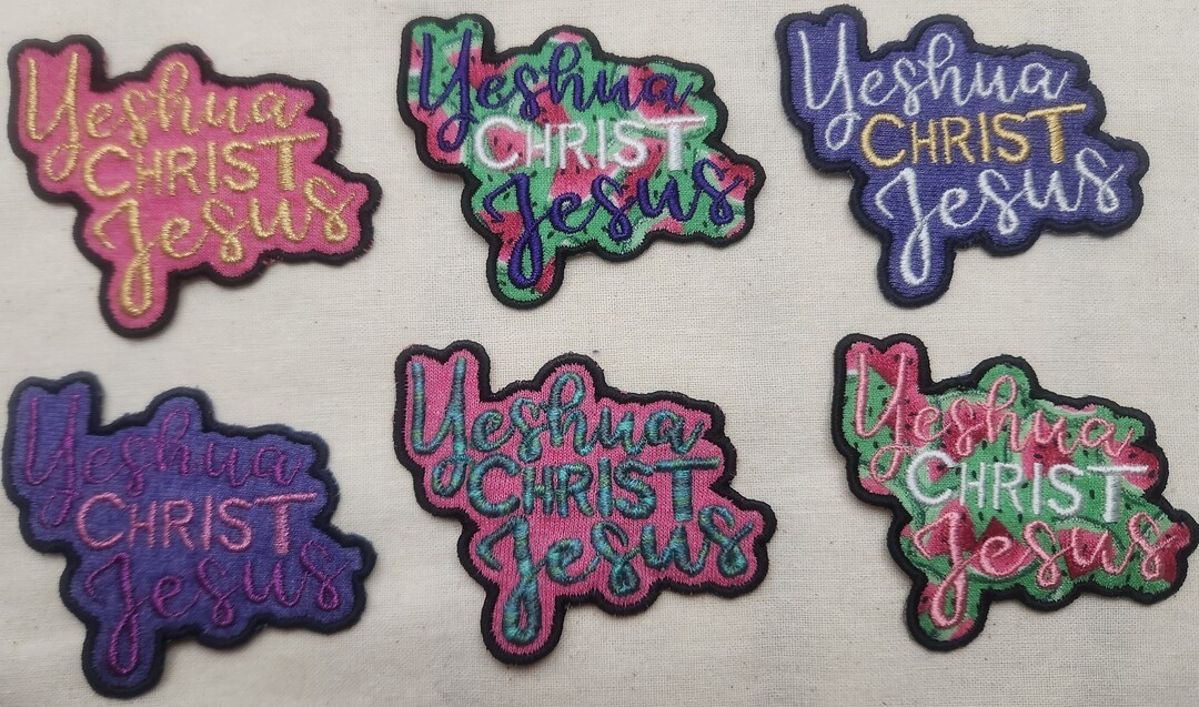 Yeshua Christ Jesus Retro Patch Unique Embroidered Iron on - Etsy
