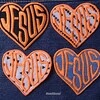 Love Jesus Patch - Empowering Faith in Fluorescent Pink - Iron on Sew ...
