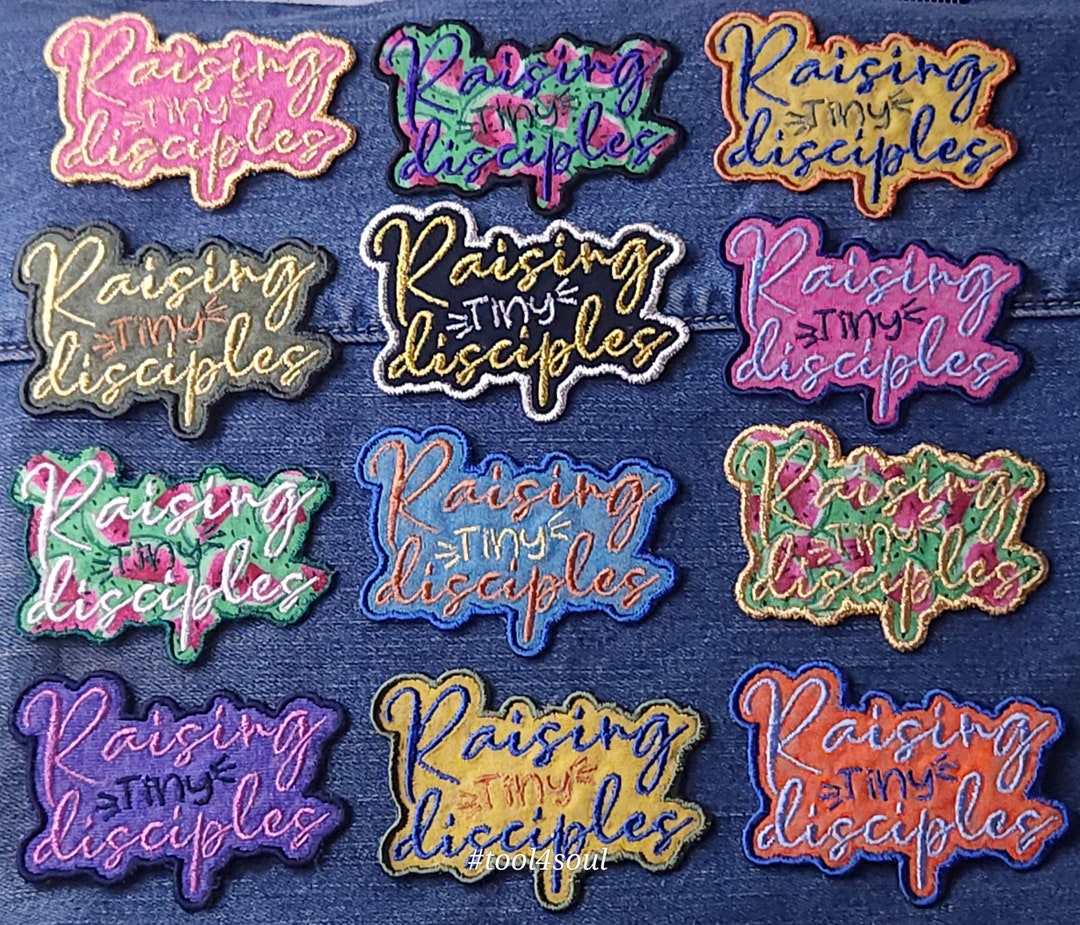 Raising Tiny Disciples ~ Iron-on Patch - Christian Gift, Disciple Wear ...