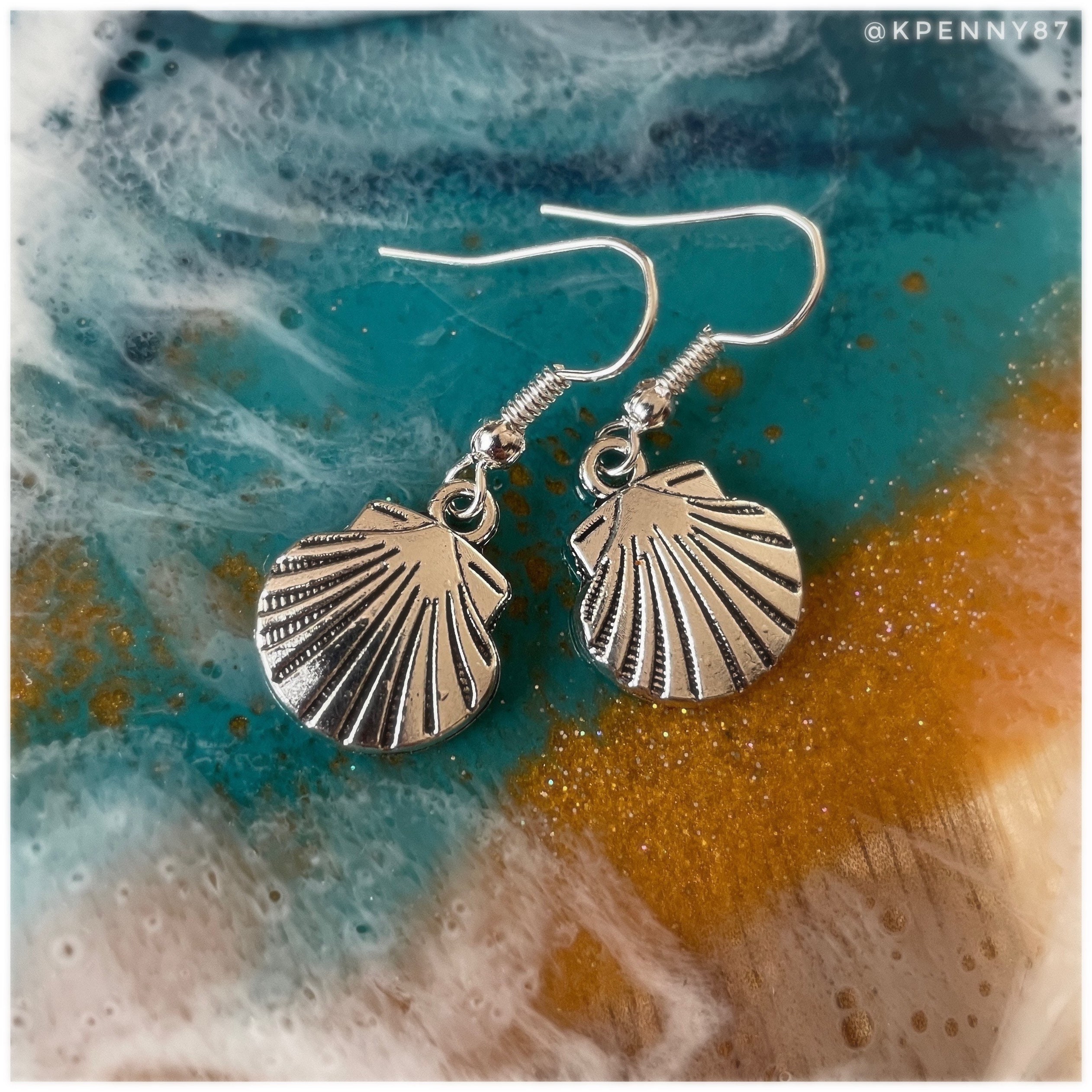 Scallop Shell Earrings Gifts for Her Silver Plated - Etsy Denmark