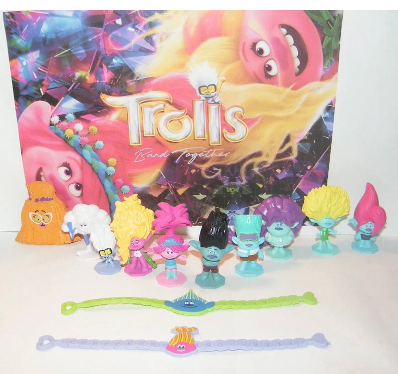 Trolls Band Together Movie Deluxe Party Favors goody Bag Fillers Set of ...