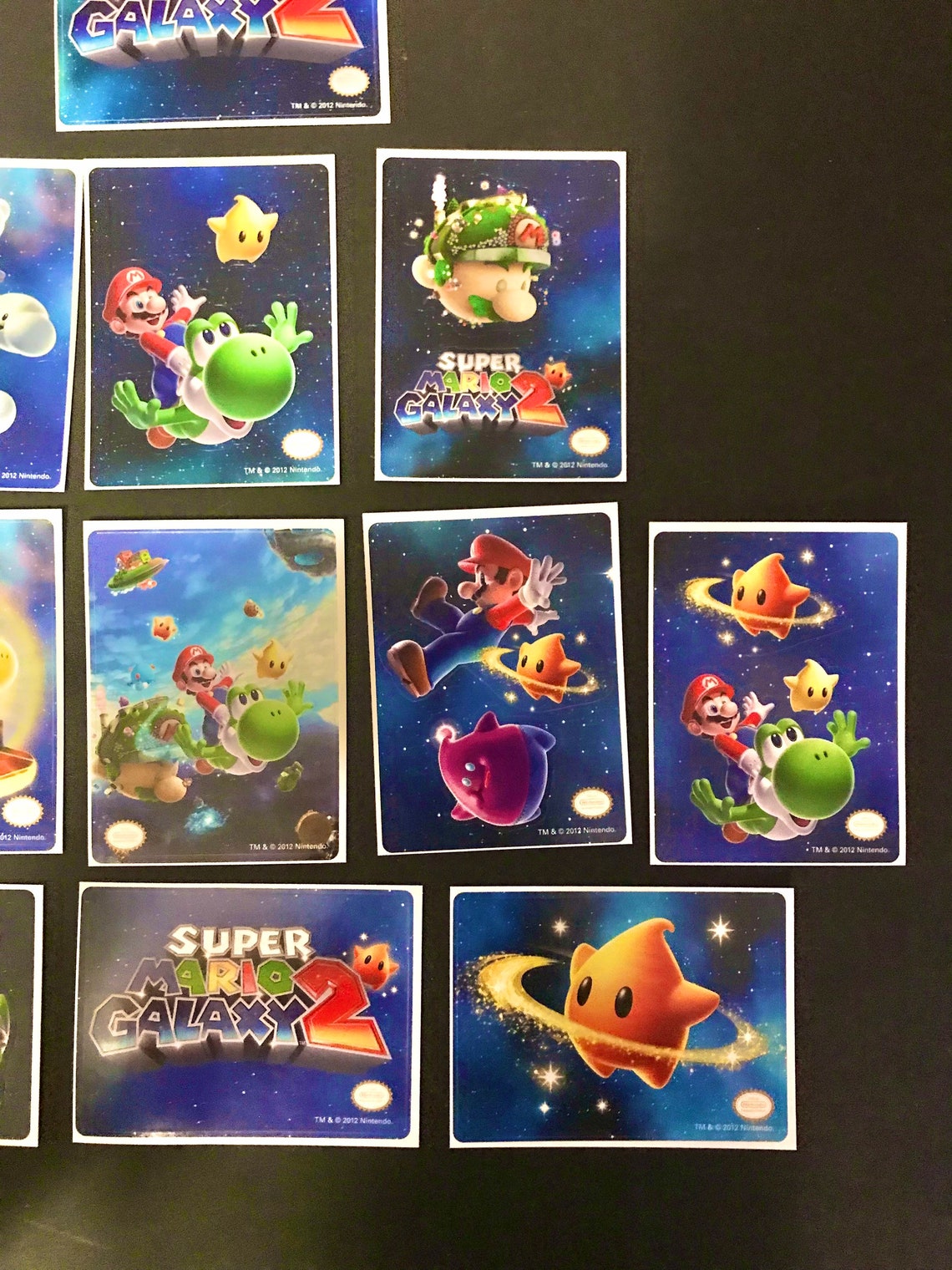 Complete Set of 12 Super Mario Galacy 2 Stickers - Etsy