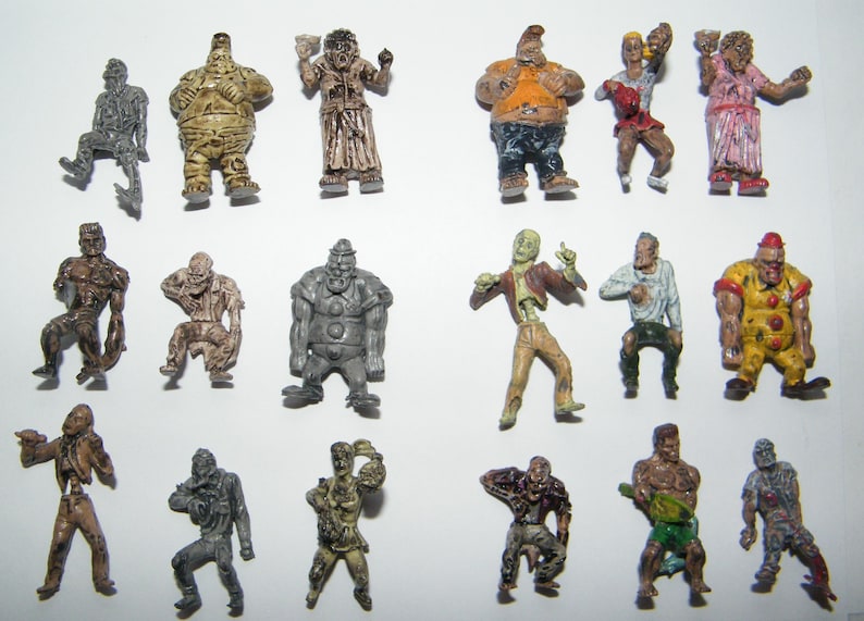 Zombie Apocalypse Deluxe Figure Toy Set of 18 Halloween Party ...