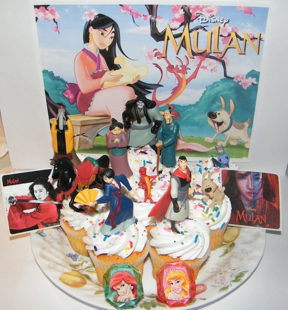 Disney Mulan Movie Deluxe Cake Toppers Cupcake Decorations 14 | Etsy