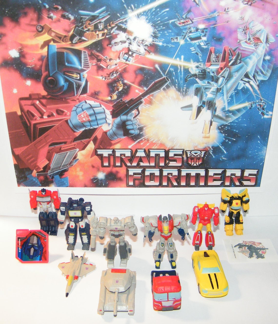 Transformers Deluxe Party Favors Set of 12 With 10 Figures and | Etsy