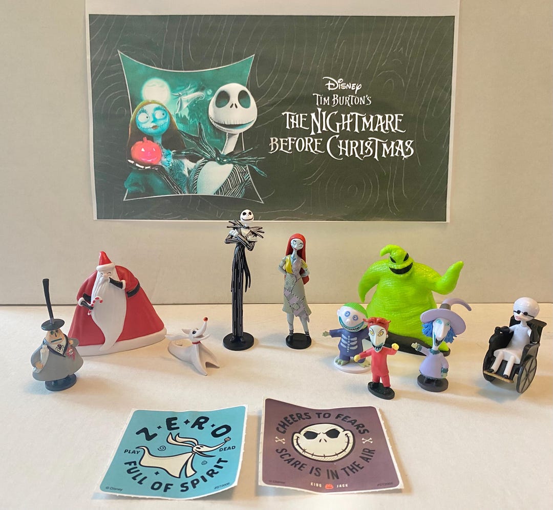 Disney Nightmare Before Christmas Deluxe Party Favors Toy Figures and ...