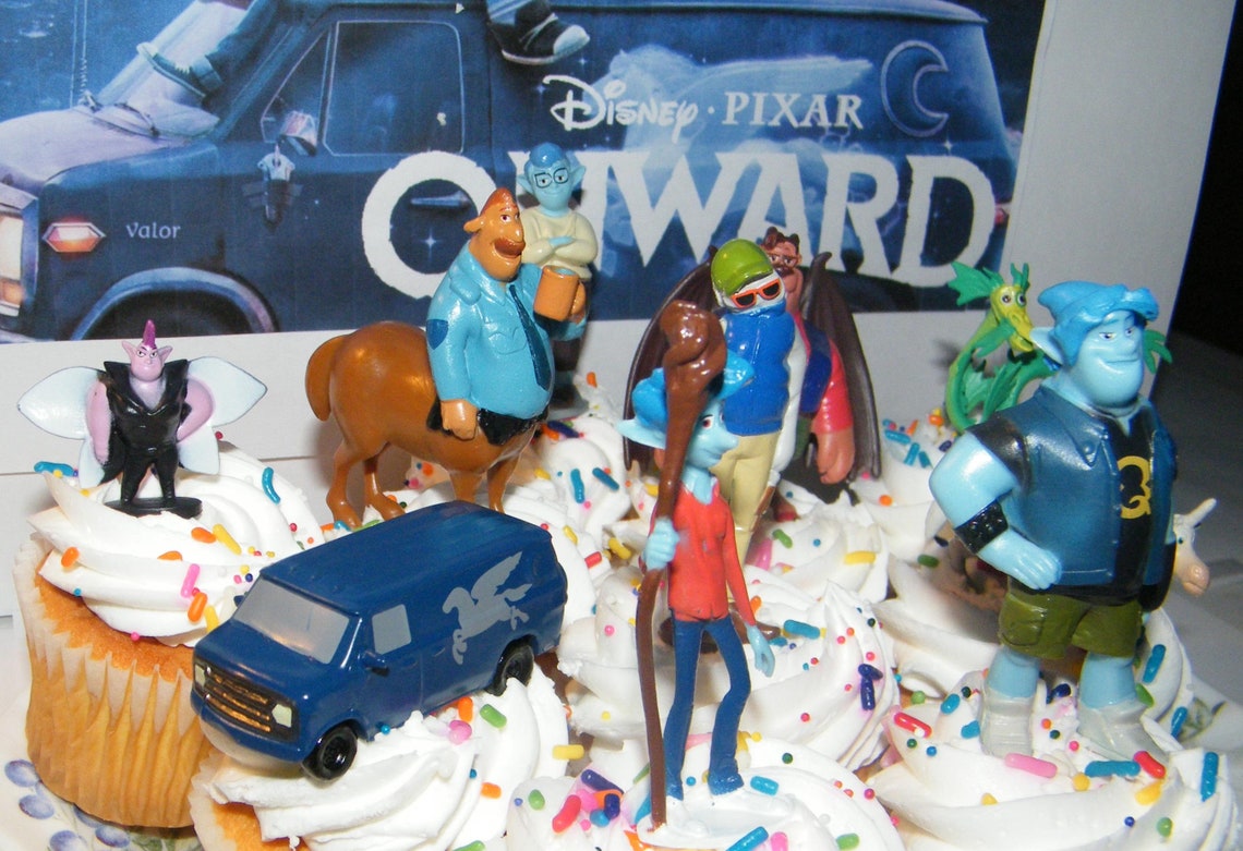 Disney Onward Movie Deluxe Cake Toppers Cupcake Decorations 14 Set With ...