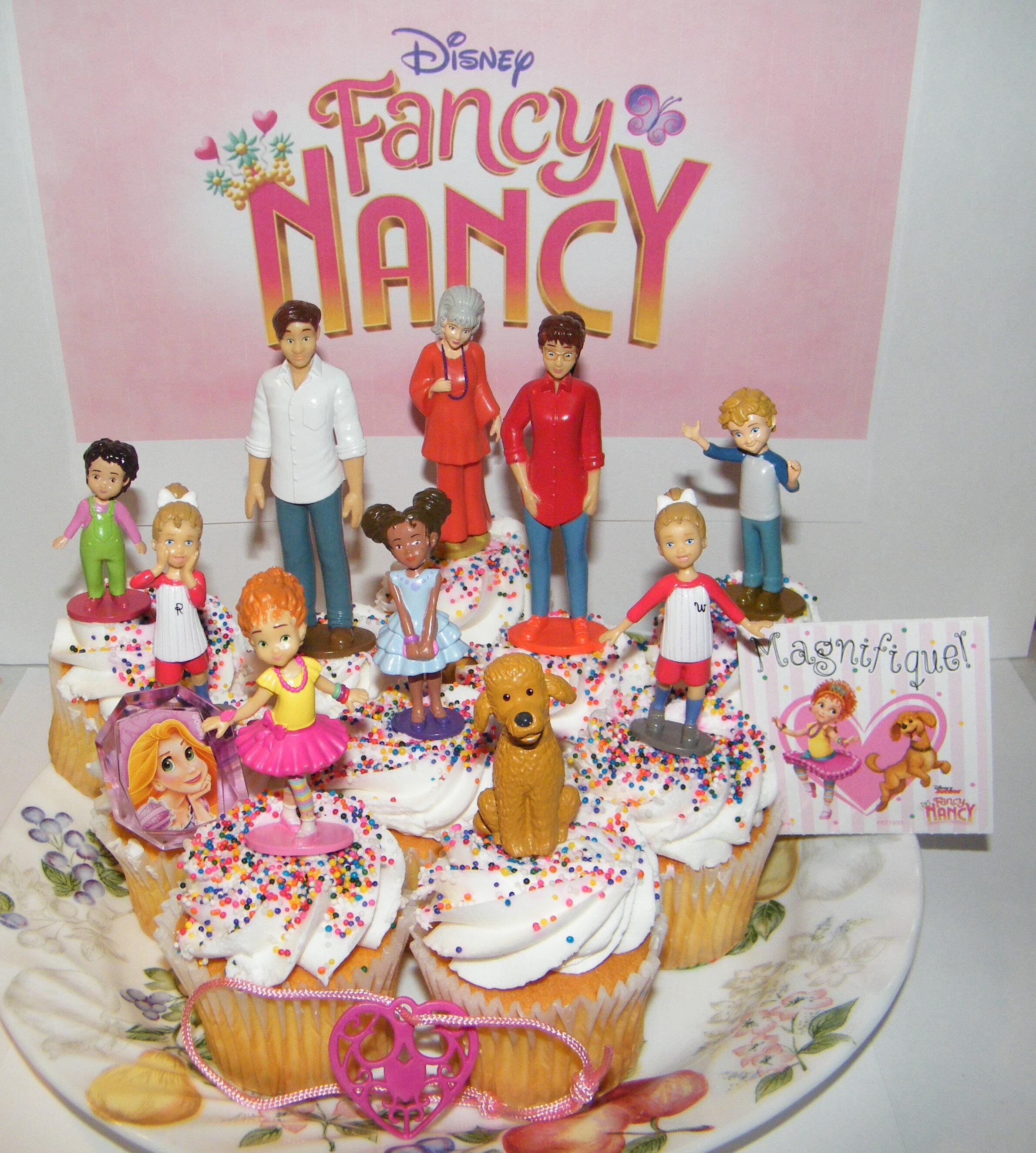 Disney Fancy Nancy Cake Toppers Set Of 13 With 10 Figures Etsy