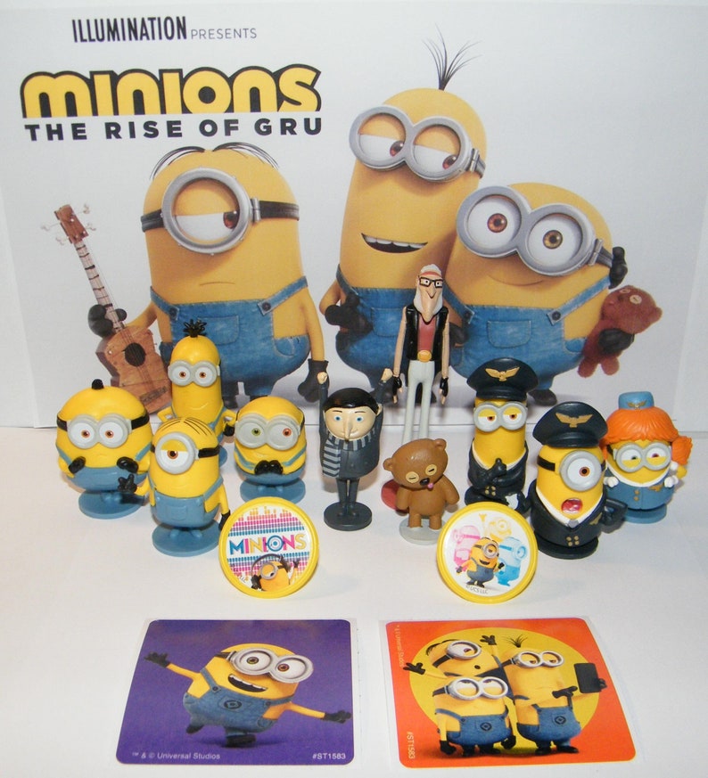 Minions the Rise of Gru Movie Deluxe Party Favors Goody Bag Fillers Set ...