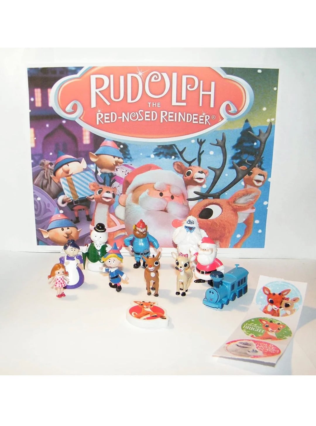 Rudolph the Red Nosed Reindeer Fun Party Favors Goody Bag Fillers Set ...
