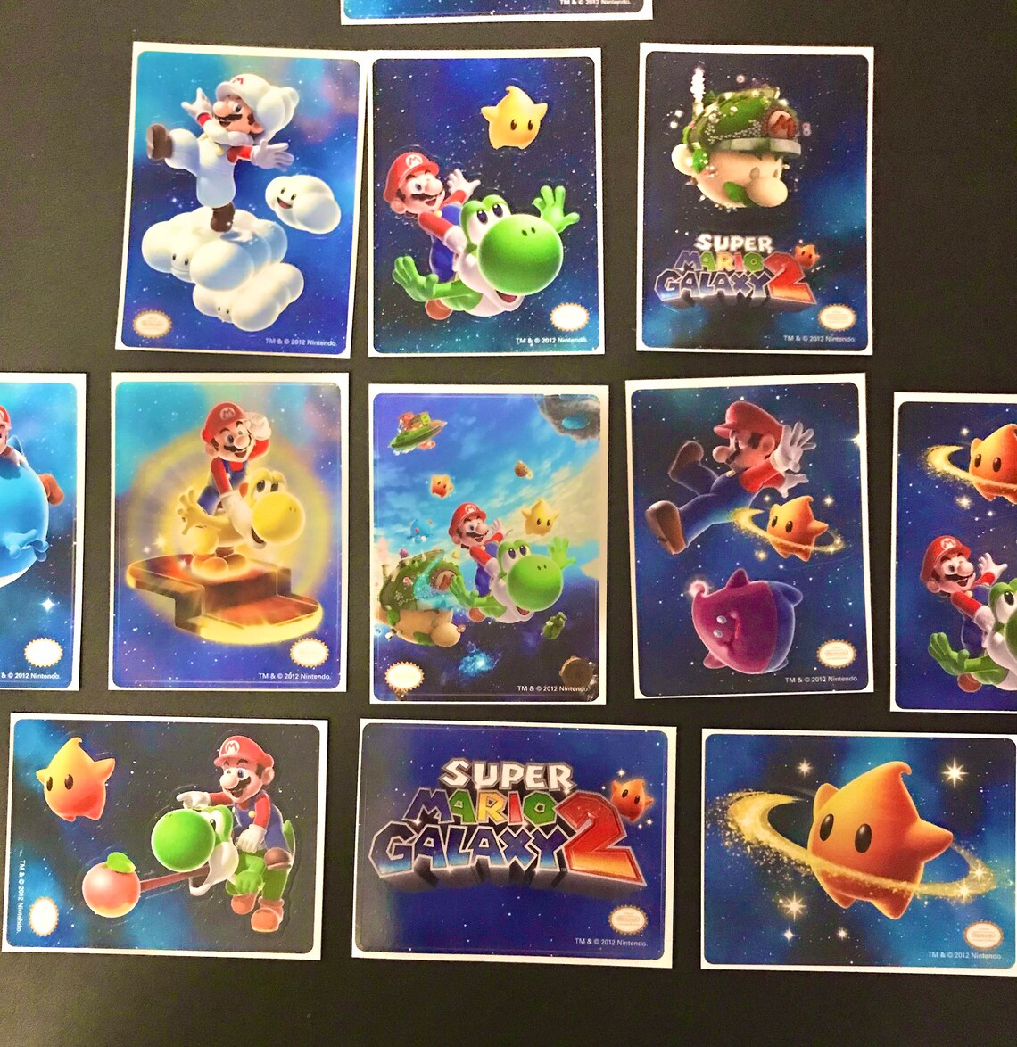 Complete Set of 12 Super Mario Galacy 2 Stickers - Etsy