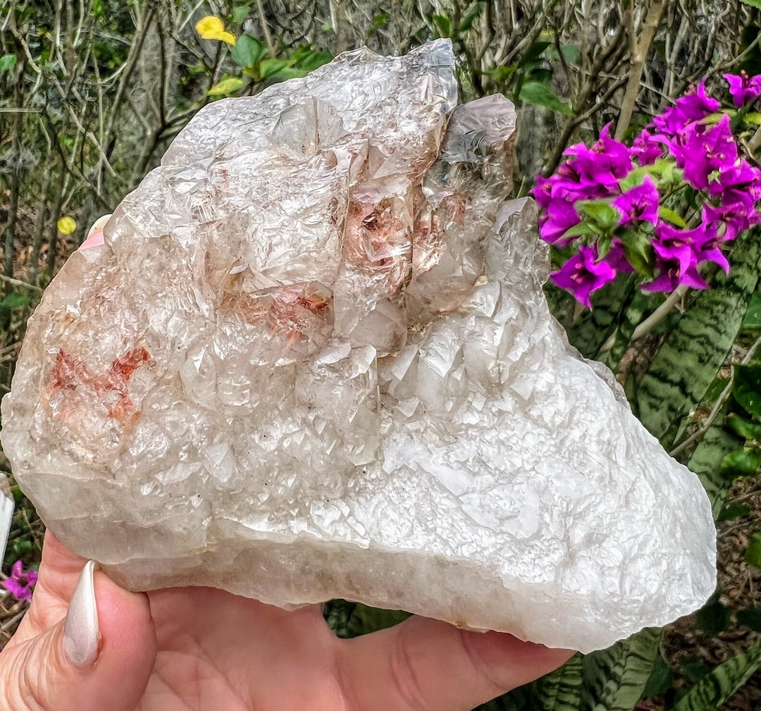 Fire Quartz Elestial From Mina Garcia Brazil, Red Hematoid Elestial ...