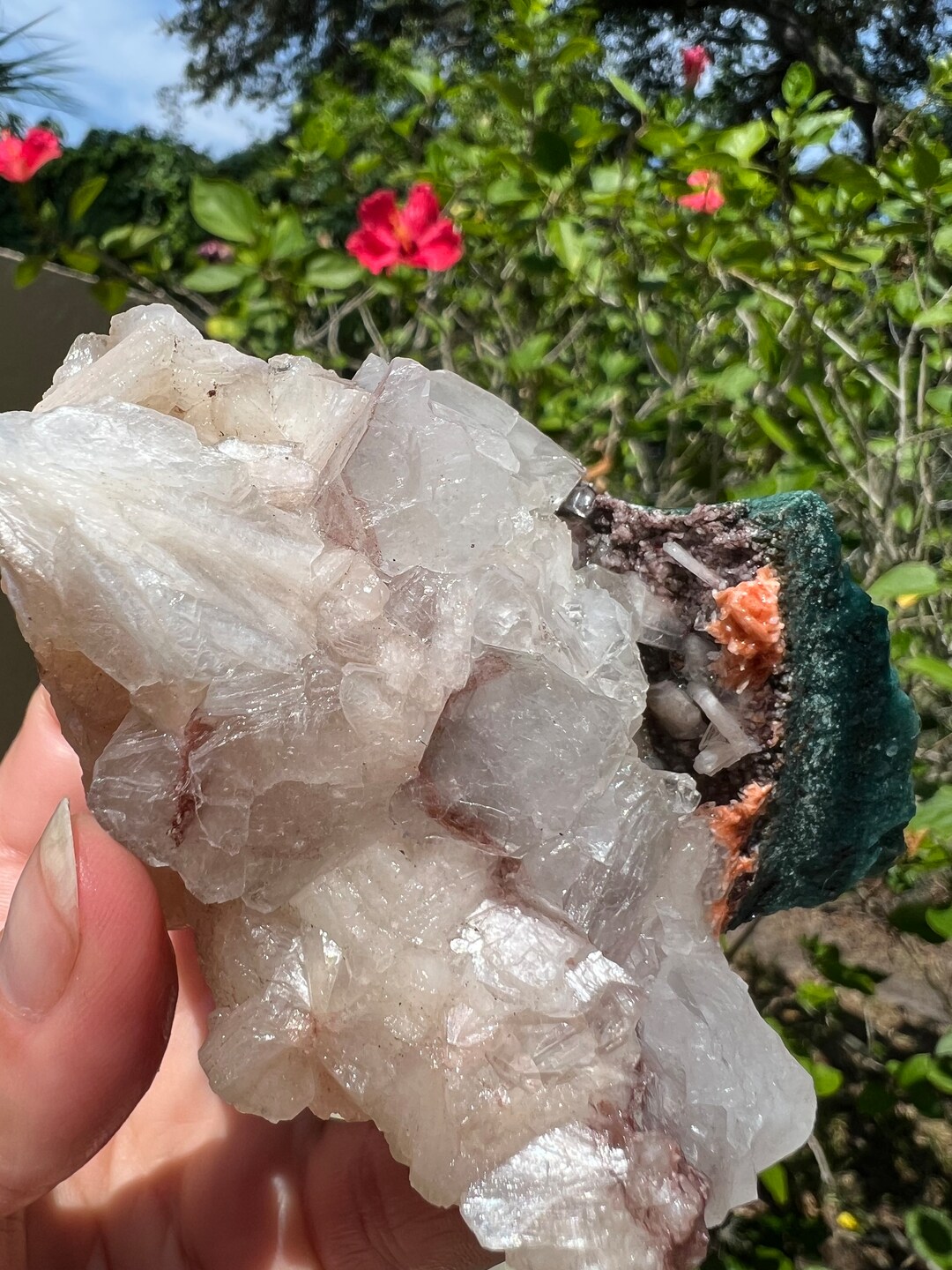Rare Zeolite Specimen From India, Peach Stilbite Apophyllite Specimen ...