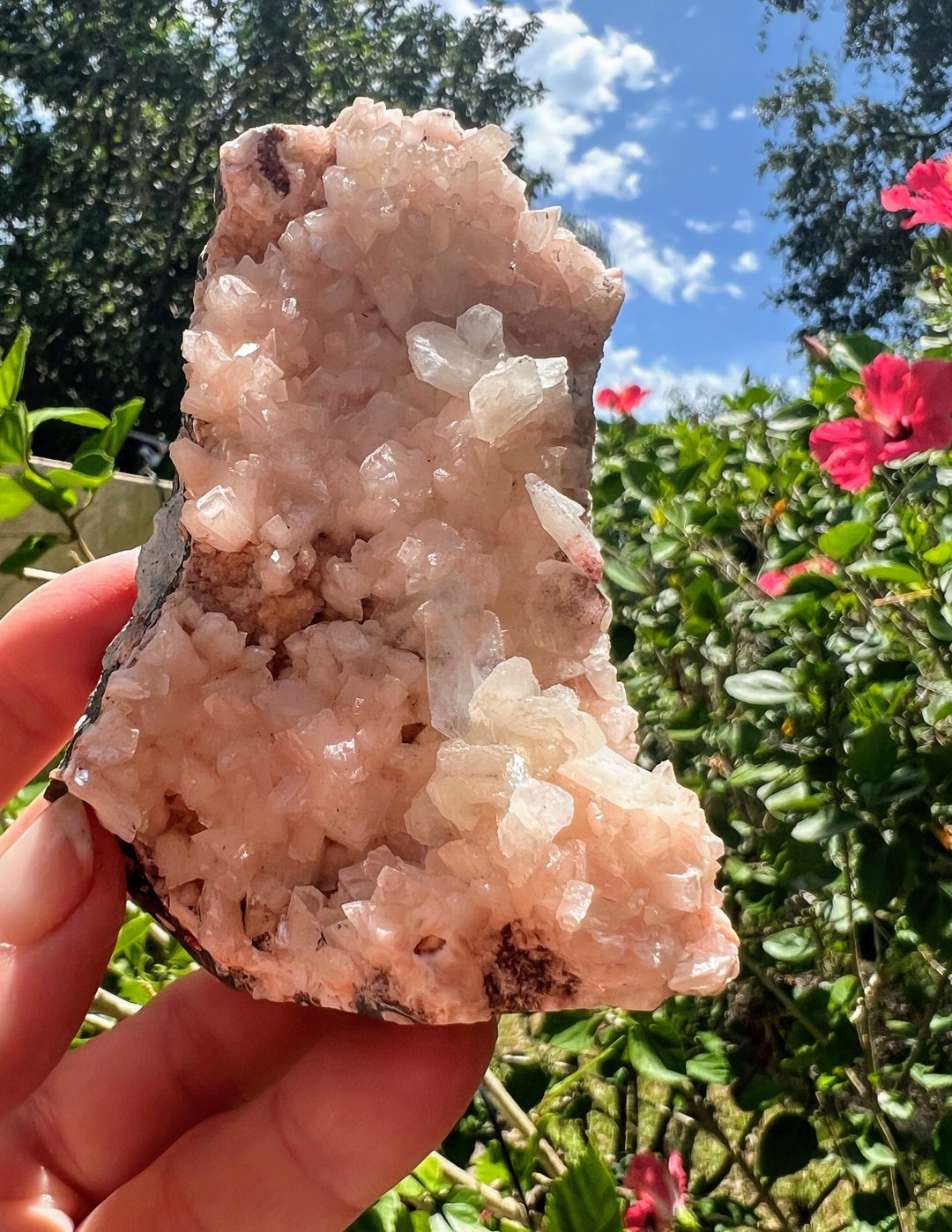 Zeolite Specimen Peach Stilbite on Matrix From India - Etsy