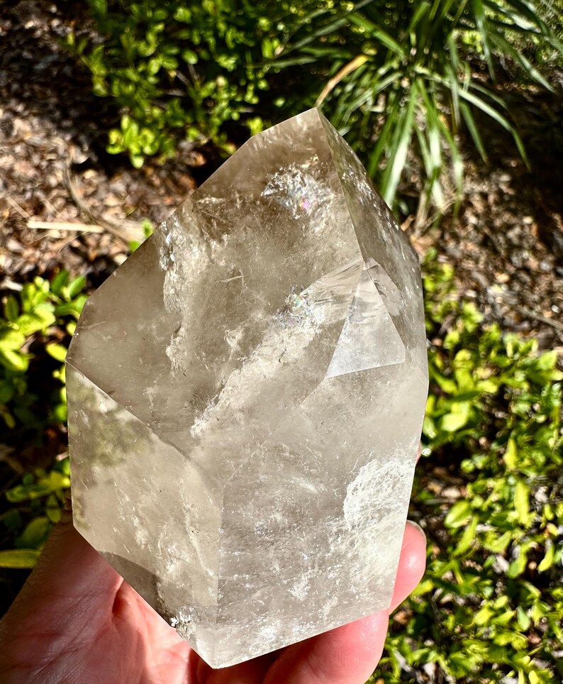 High Grade Brazilian Quartz Generator With Smoky Phantom, Smoky Quartz ...