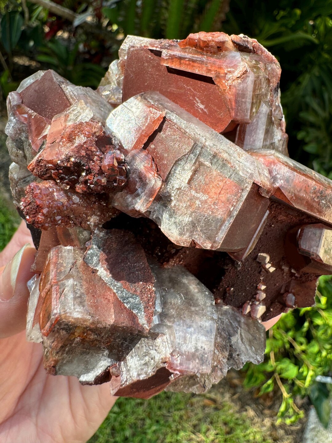 Stunning Chocolate Calcite Statement Crystal/red Velvet Calcite Cluster ...