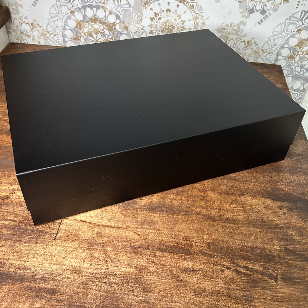 10 Extra Large Matte Black Gift Box With Magnetic Closure - Etsy