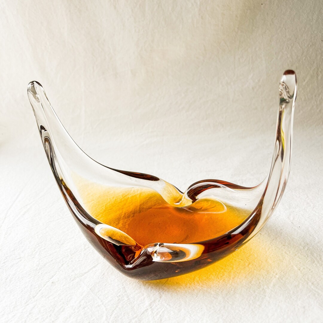 1960s Mid Century Modern EDAG Canada Art Glass Sculptural Bowl/ Dish - Etsy