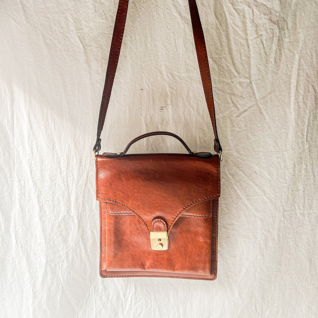 Vintage Amiet Leather Handbag - Etsy