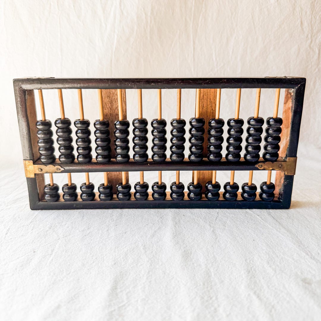 Vintage Wood Bead Lotus Flower Abacus - Etsy Australia