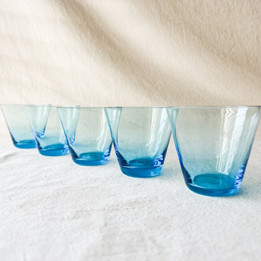Vintage Turquoise Atomic Liquor Glasses - Etsy