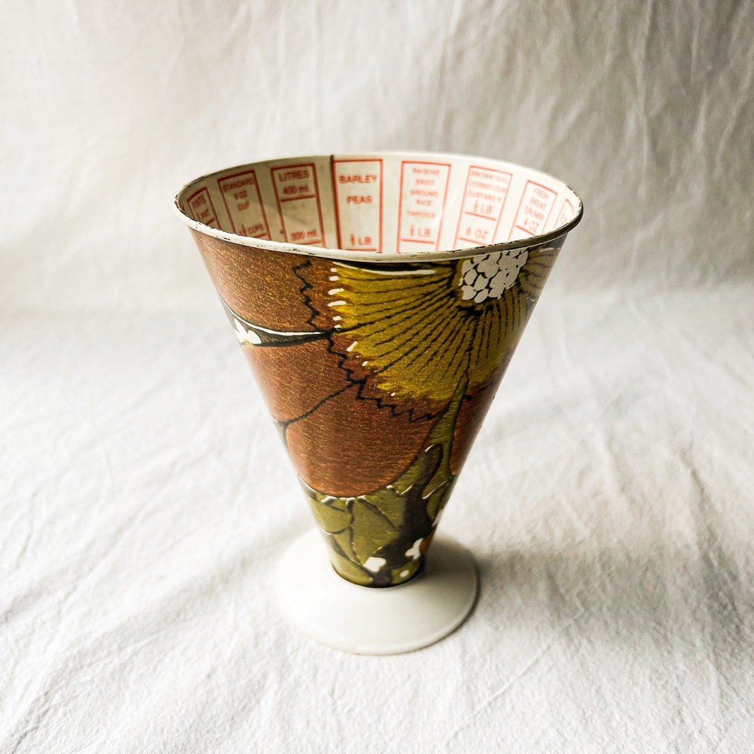 Vintage 1970s Floral Measuring Cup Retro Kitchen - Etsy