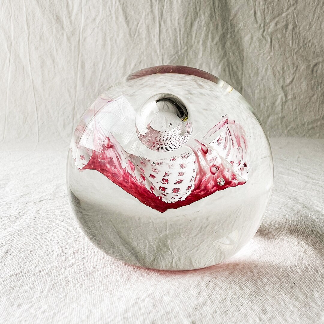 Vintage Caithness Scotland Glass Paperweight 2001 Collectors Club ...