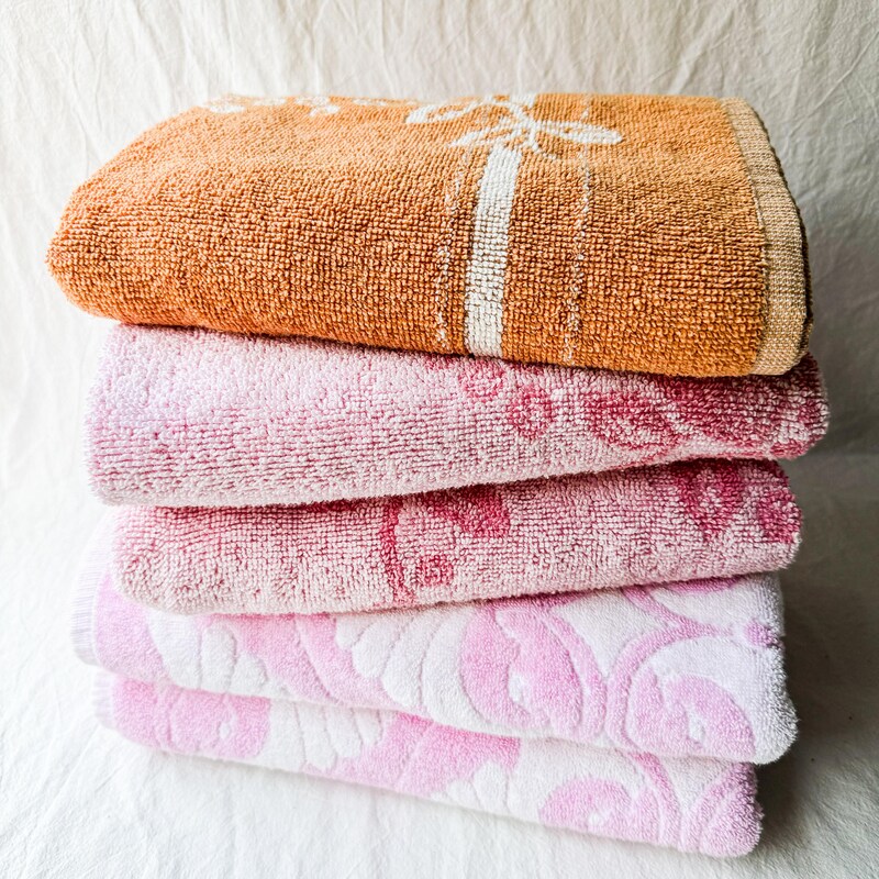 Vintage Bath Towels - Etsy