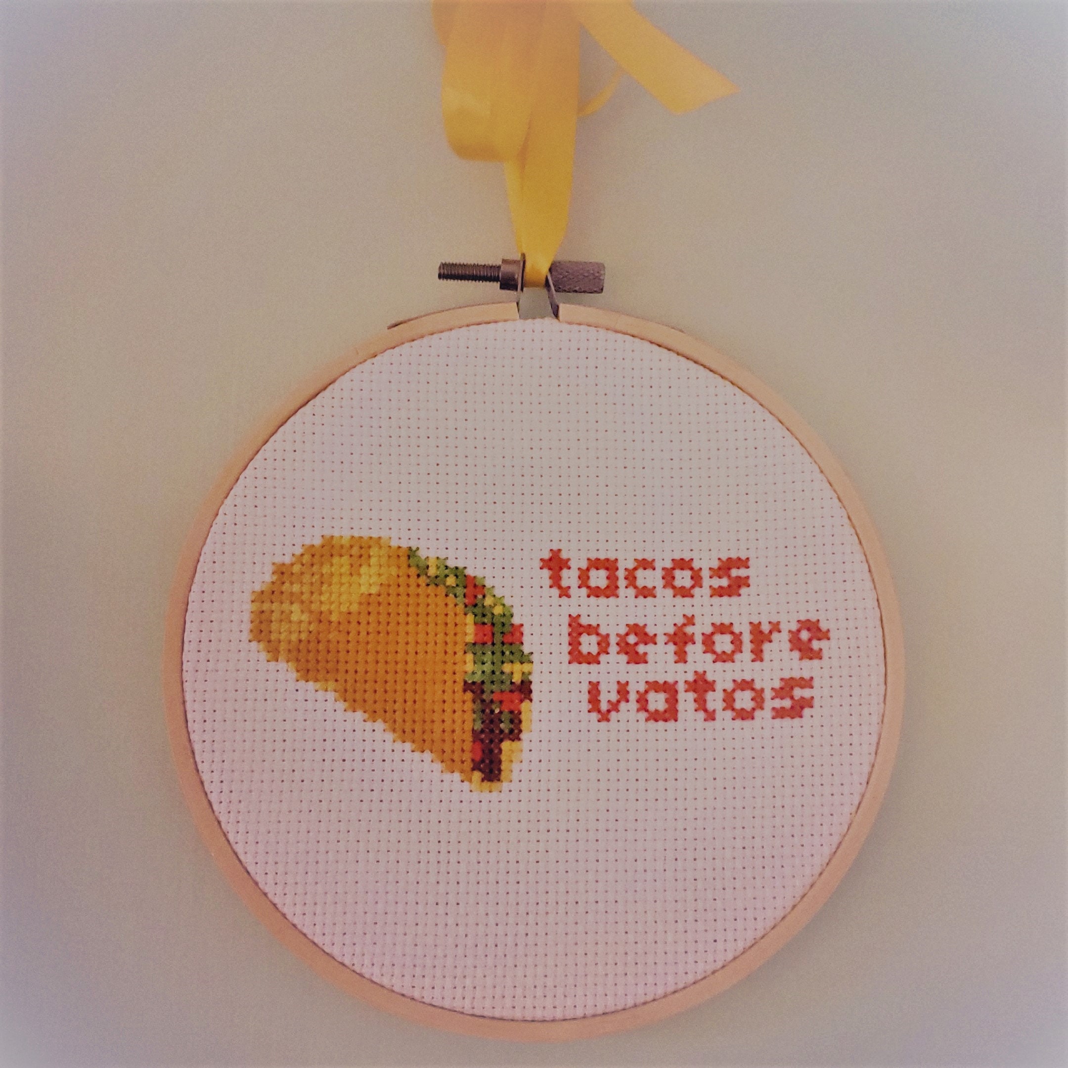 Tacos Before Vatos Small Cross Stitch Pattern - Etsy