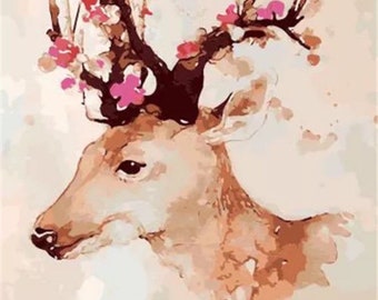 Paint by number deer | Etsy